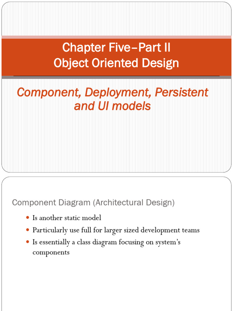 Object Oriented SAD-Chapt 5 Part II | PDF | Component Based Software Engineering | Databases
