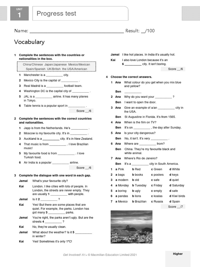 GI A1PLUS U1 Test Higher | PDF
