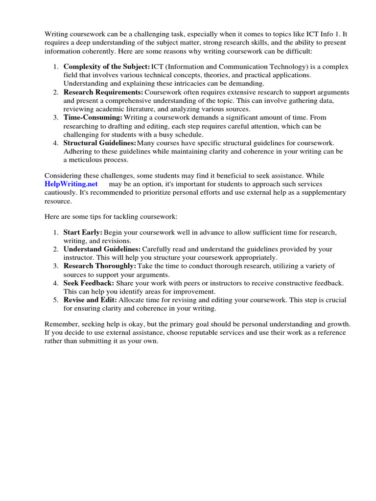 Ict Info 1 Coursework Sample | PDF | Educational Technology | Icon ...