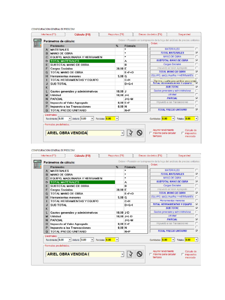 Formatos de Prescom | PDF