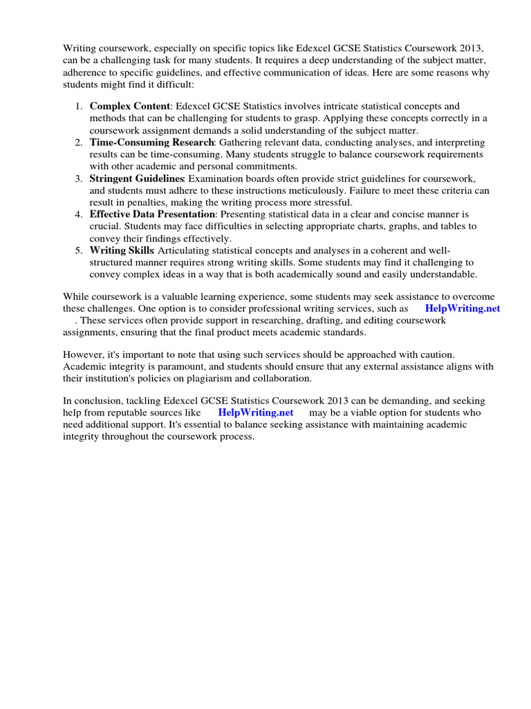 Edexcel Gcse Statistics Coursework 2013 | PDF | Http Cookie | Sampling ... Edexcel Gcse Statistics Coursework 2013 | PDF | Http Cookie | Sampling ...