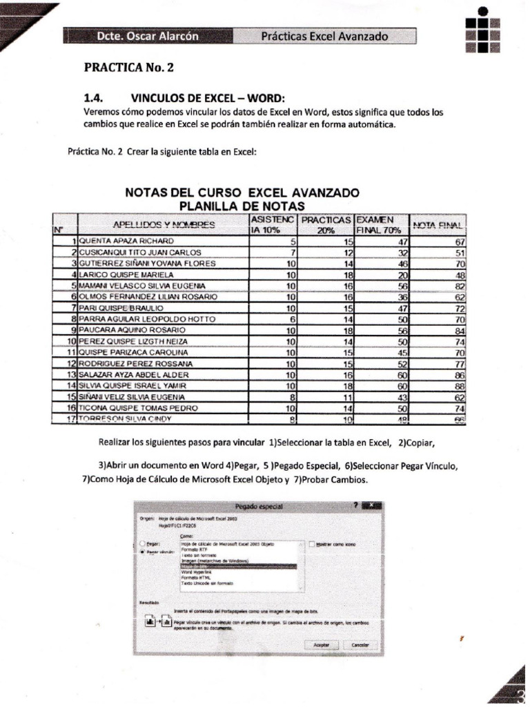 Practica 2 Excel | PDF