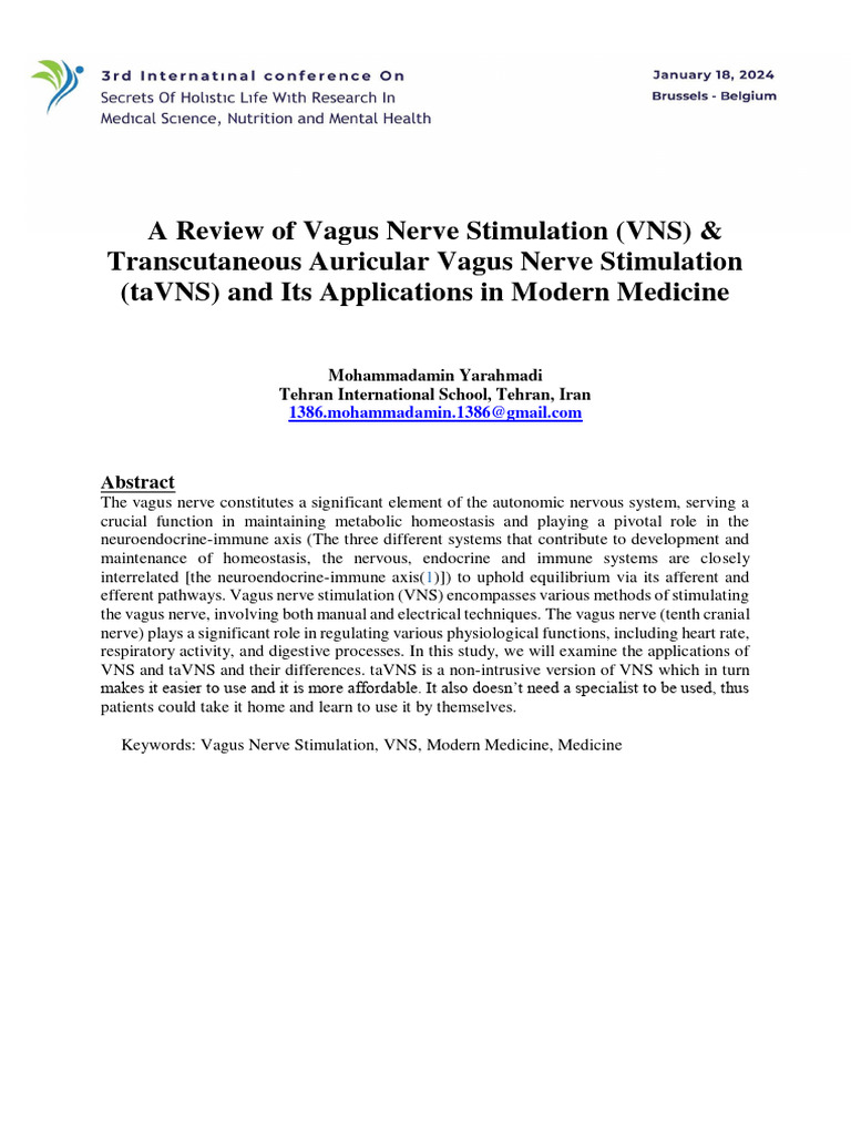 A Review Of Vagus Nerve Stimulation Pdf Vagus Nerve Obesity