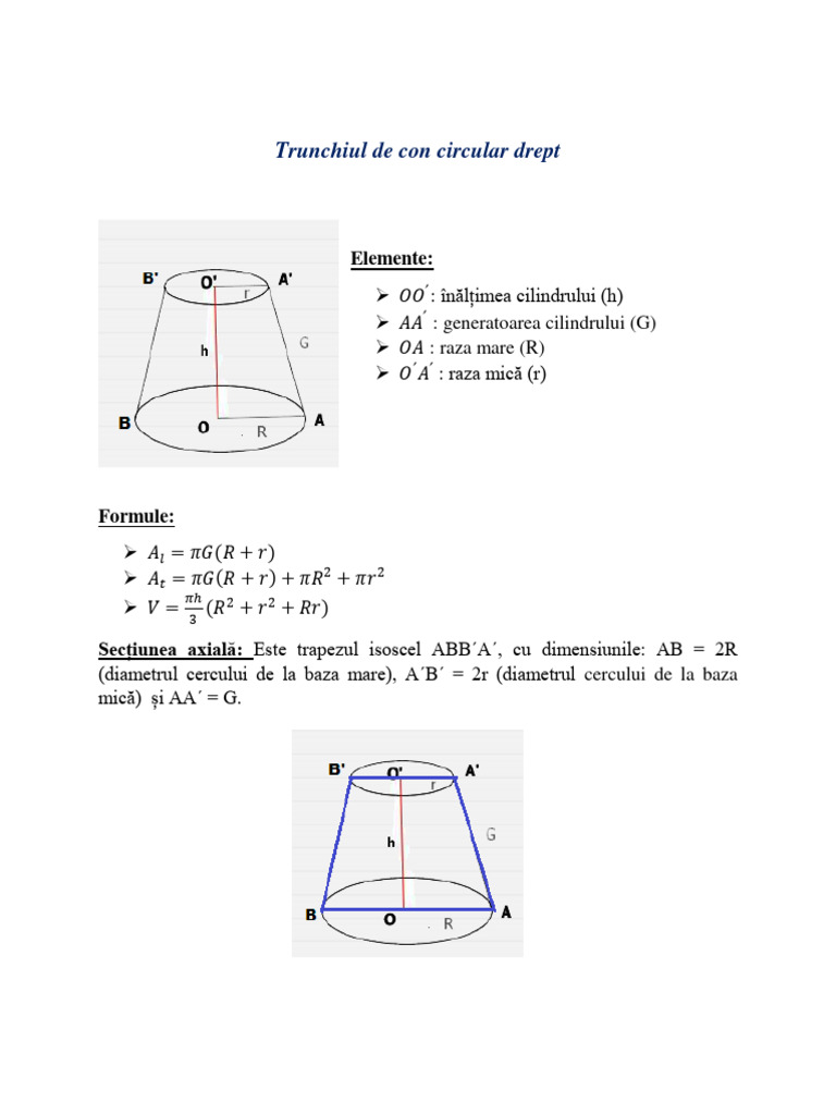Trunchi de Con Teorie | PDF
