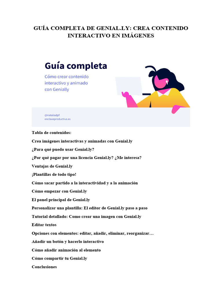 Guía Completa de Genially, Crea Contenido Interactivo en Imágenes ...