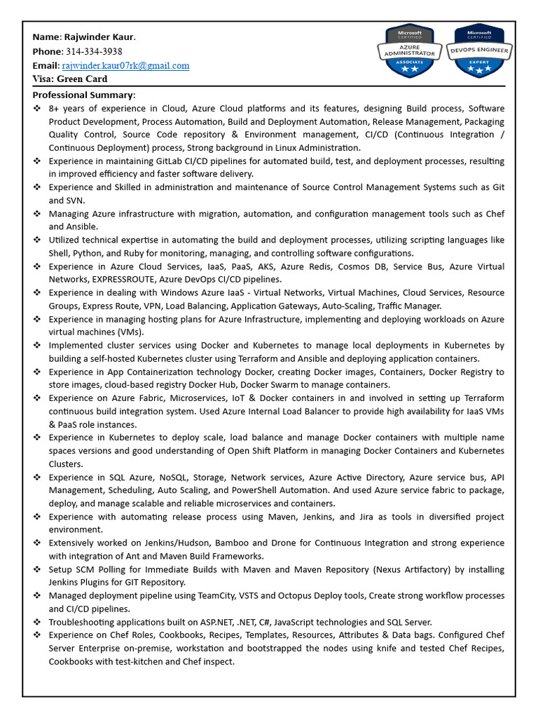 Cloud Engineer - Raj | PDF | Cloud Computing | Microsoft Azure