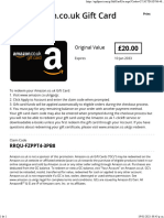 Amazon.co.uk Gift Certificate Guide | PDF | Gift Card | Services ...