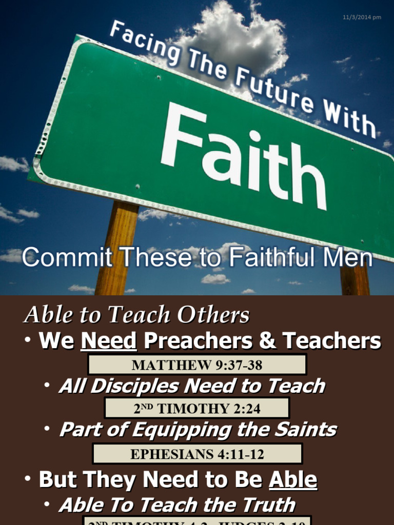4 - Commit These To Faithful Men | PDF