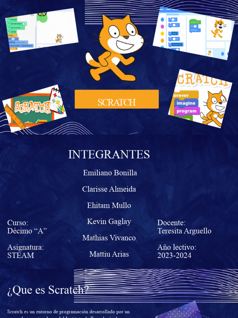 Presentación Tecnología Digital Moderno Azul | PDF | Scratch (lenguaje de programación ...