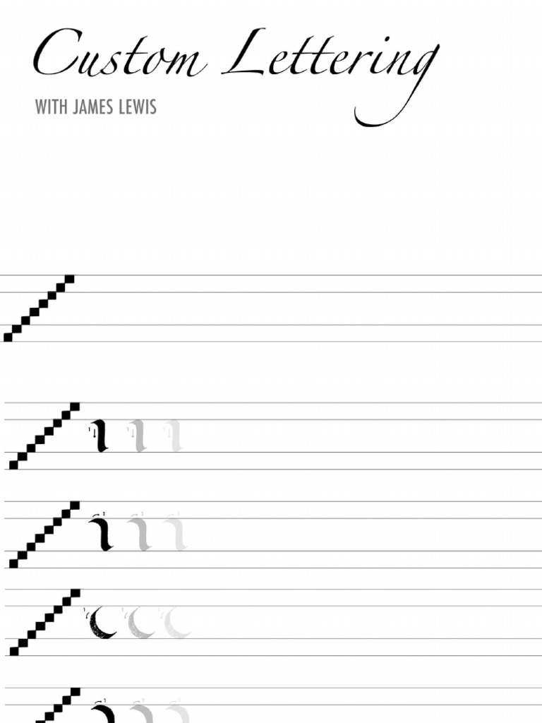 Lettering Beginners James Lewis Compressed | PDF