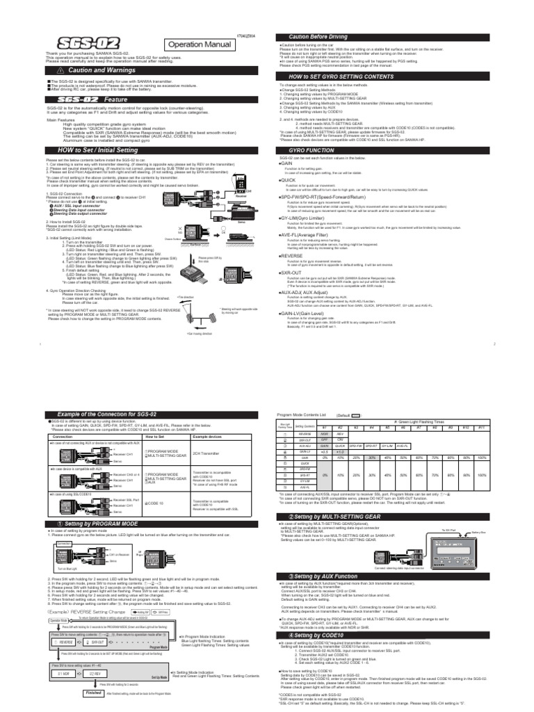 Sanwa Gyro | PDF | Computer Engineering | Electrical Engineering