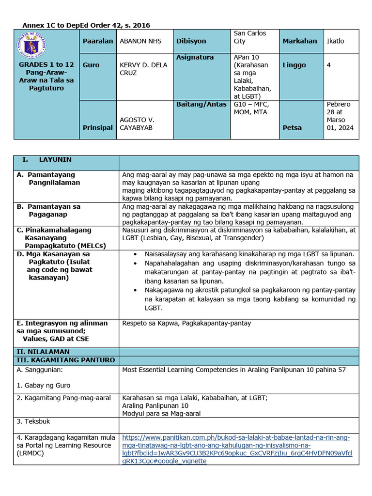 DAY3 - DLL AP10 Q3 Week4 | PDF