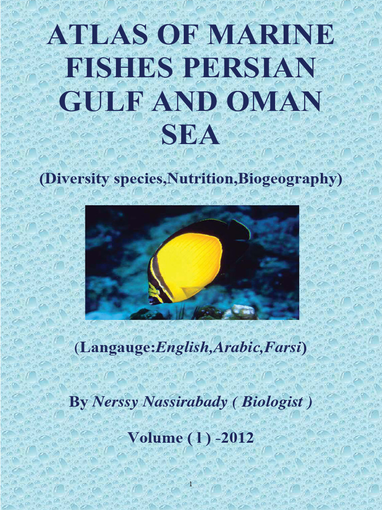 Persian Gulf Fish Atlas Volume 1 | PDF | Plankton | Indian Ocean