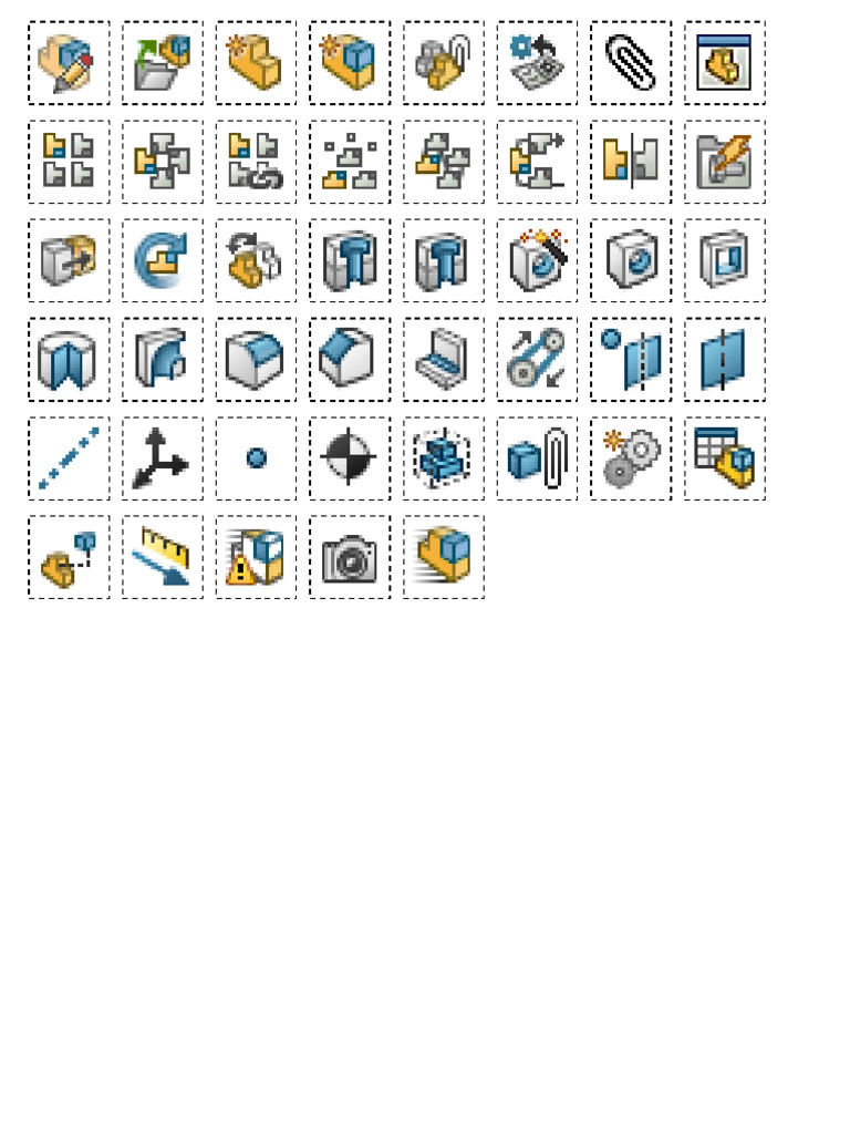 Iconos SolidWorks - Ensamble | PDF