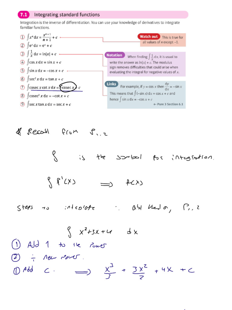 Integration p3 Notes | PDF