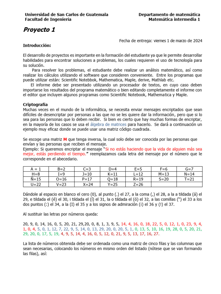 Criptografía y Cálculo Avanzado | PDF | Integral | Matriz (Matemáticas)