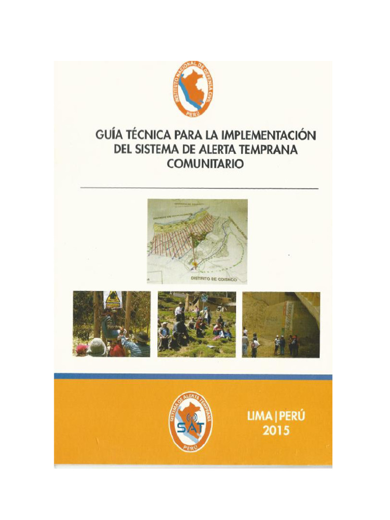 Guia Tecnica para La Implementacion Del Sistema de Alerta Temprana Comunitario | PDF