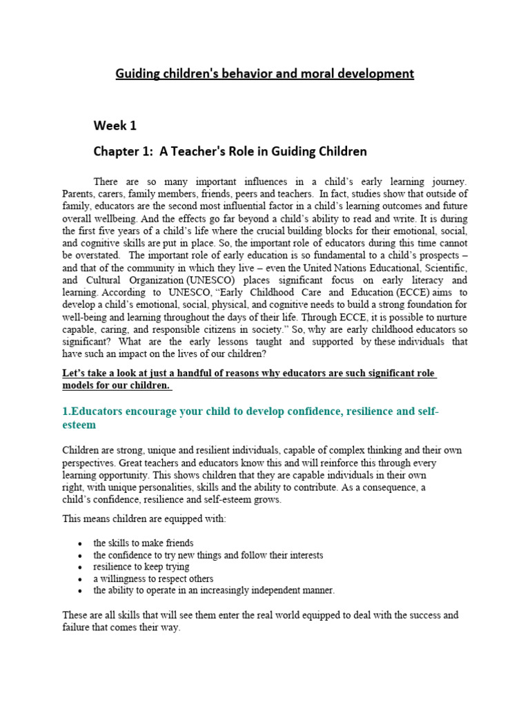 Guiding Children | PDF | Bullying | Psychological Resilience