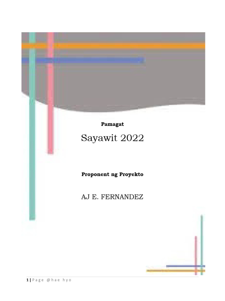 Sayawit 2022: Aj E. Fernandez | PDF
