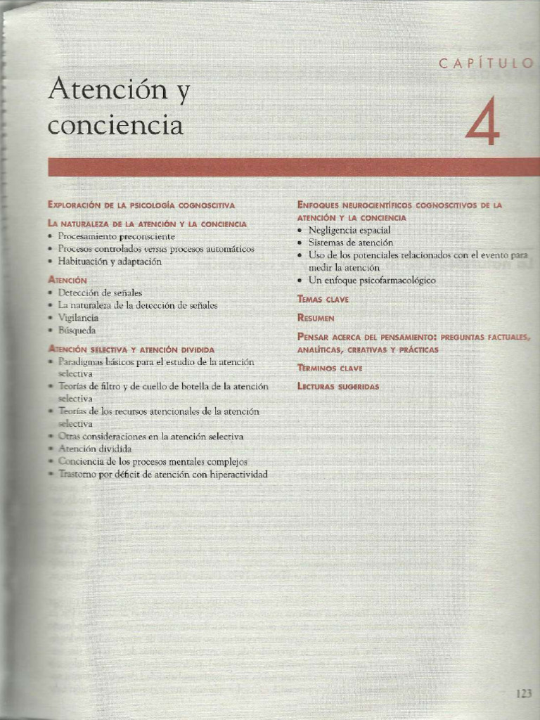 Sternberg Cap. 4 Atención | PDF | Atención | Información
