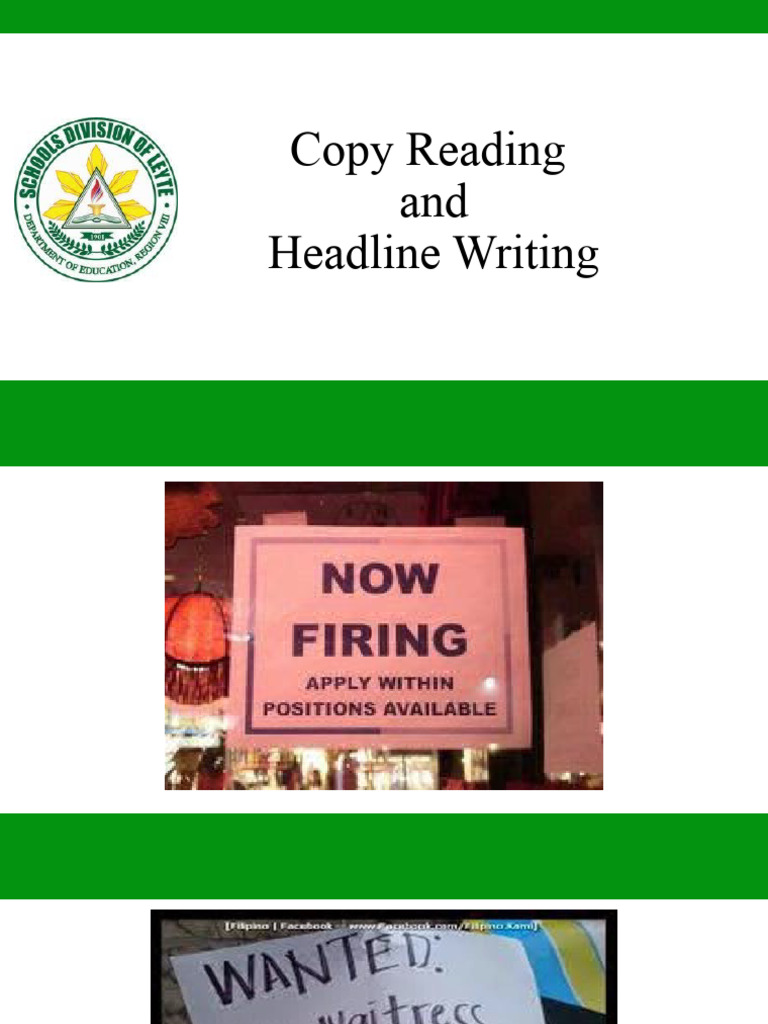 Copyreading and Headline Writing Guide | PDF | Copy Editing | Human ...