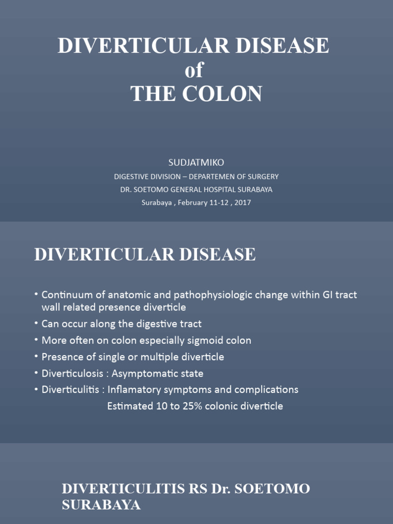 Diverticular Disease | PDF | Epidemiology | Medicine