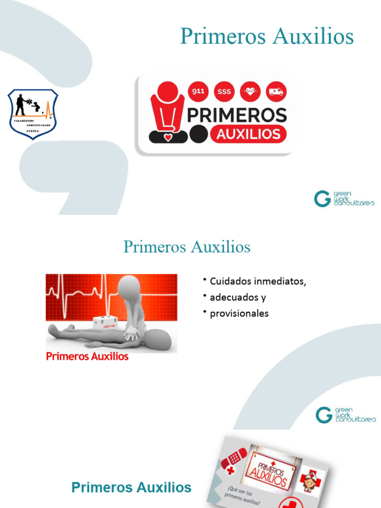 Primeros Auxilios Green Works | PDF | Reanimación cardiopulmonar | Herida