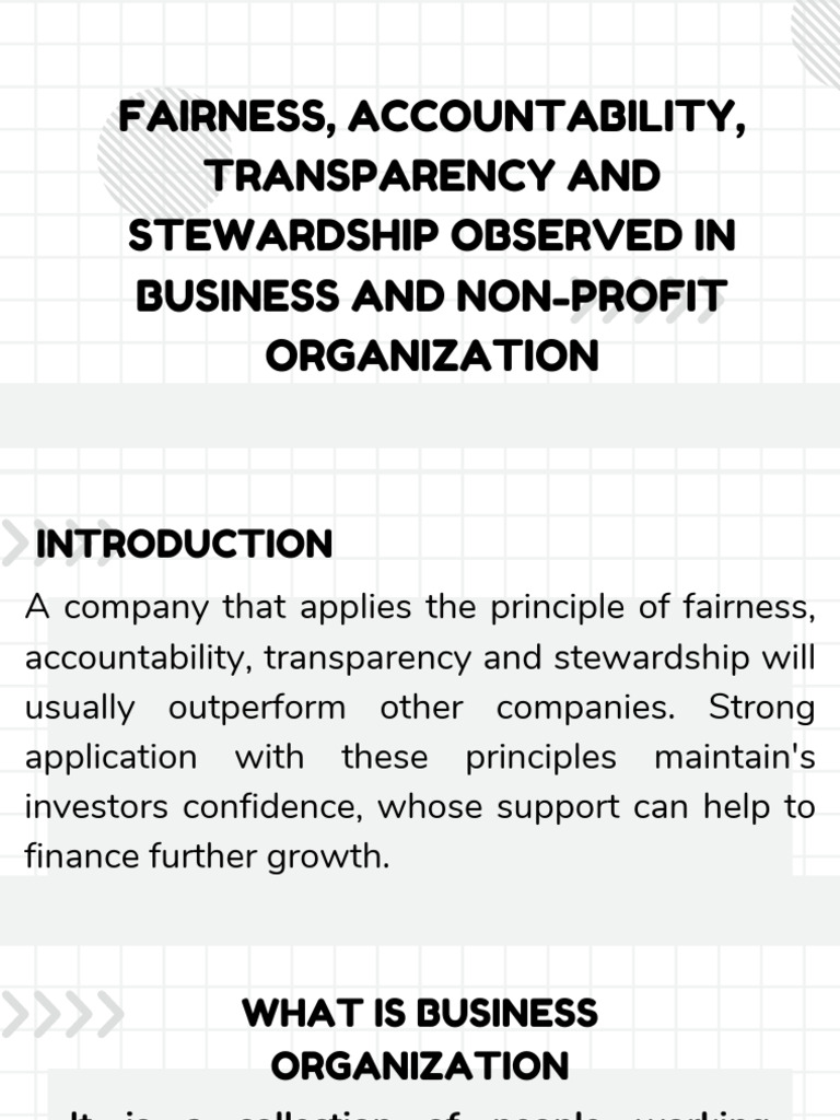 Fairness Accountability Transparency and Stewards | PDF | Nonprofit ...