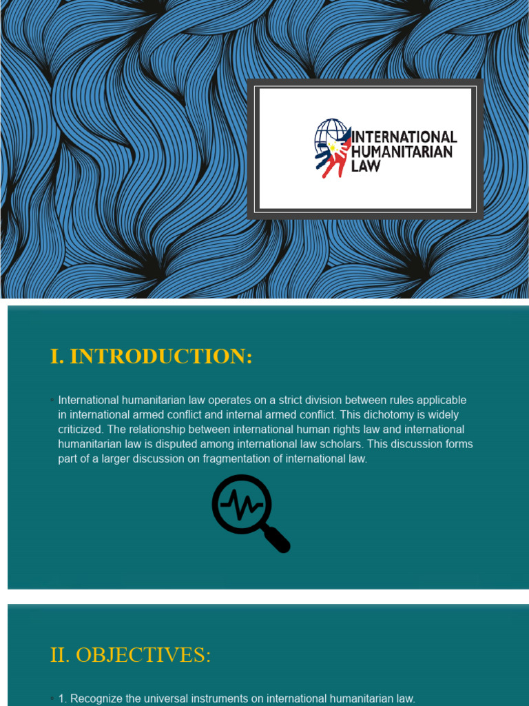 The International Humanitarian Law | PDF | International Humanitarian Law | Civilian