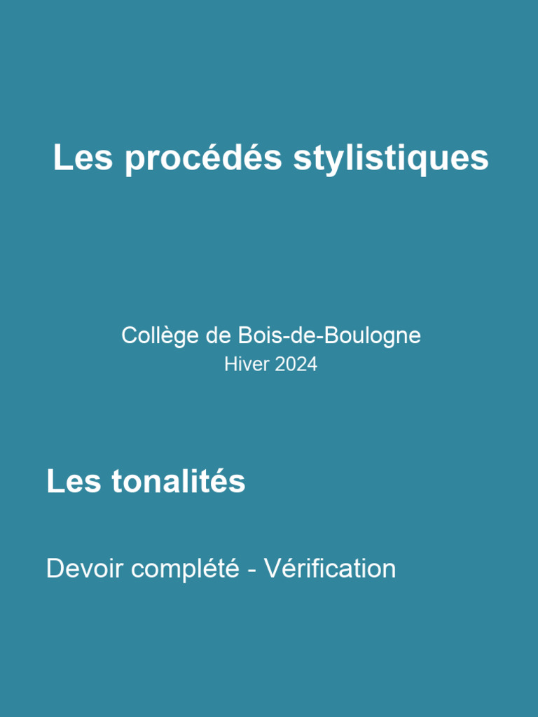 Cours 3 - Les Figures de Style | PDF | Mécanismes de la poésie | Rhétorique