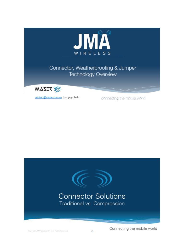 JMA Connectors - WPS - LWJ With Maser | PDF | Soldering | Electrical Connector