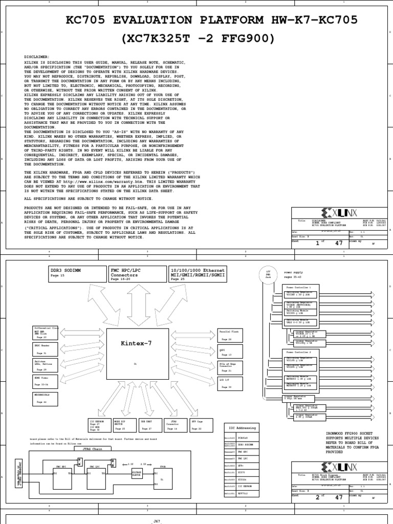 Kc705 Schematic | PDF | Computer Engineering | Electronics