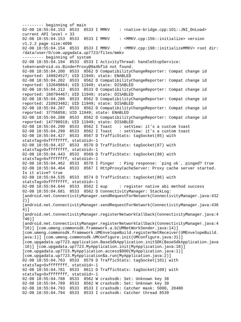 Com - Upgadata.up7723 Logcat | PDF | Component Object Model | Operating System Technology