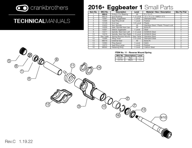 Eggbeater 1 Exploded View JAN22C | PDF | Materials | Building Materials