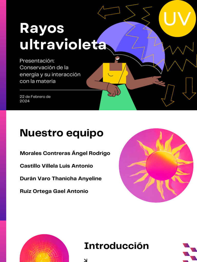 Presentación Rayos Ultravioleta | PDF | Ultravioleta | Cáncer