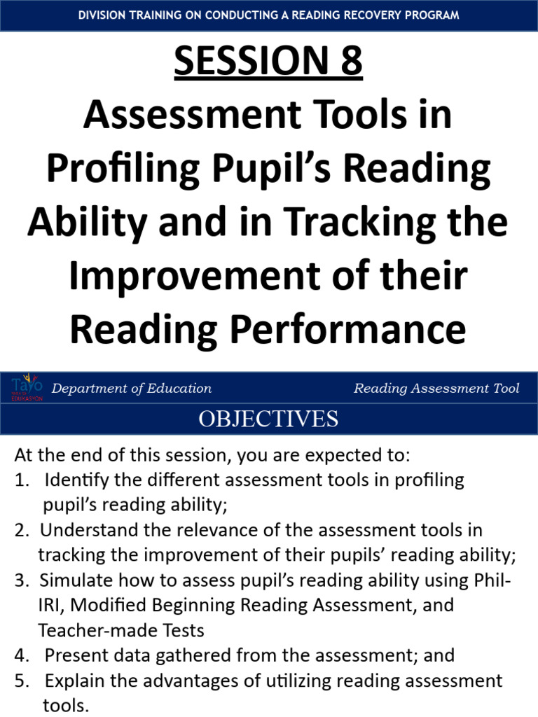 Reading Assessment Tools Overview | PDF | Reading Comprehension ...