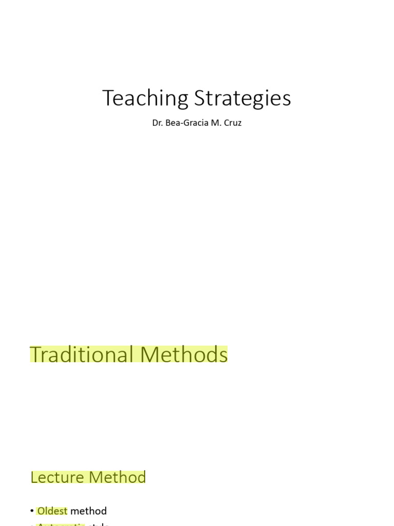 Health Education Teaching Strategies Transes Prelims | PDF | Learning ...