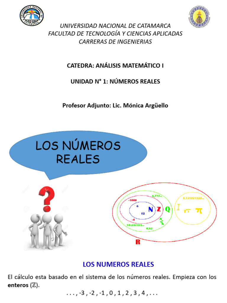 Unidad #1 Numeros Reales - para Imprimir | PDF | Desigualdad (Matemáticas) | Número Real
