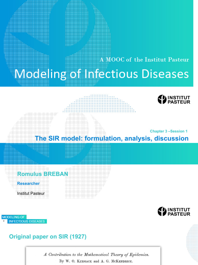 3-1 Slideshow MOOC MID The SIR Model Formulation | PDF | Medicine ...