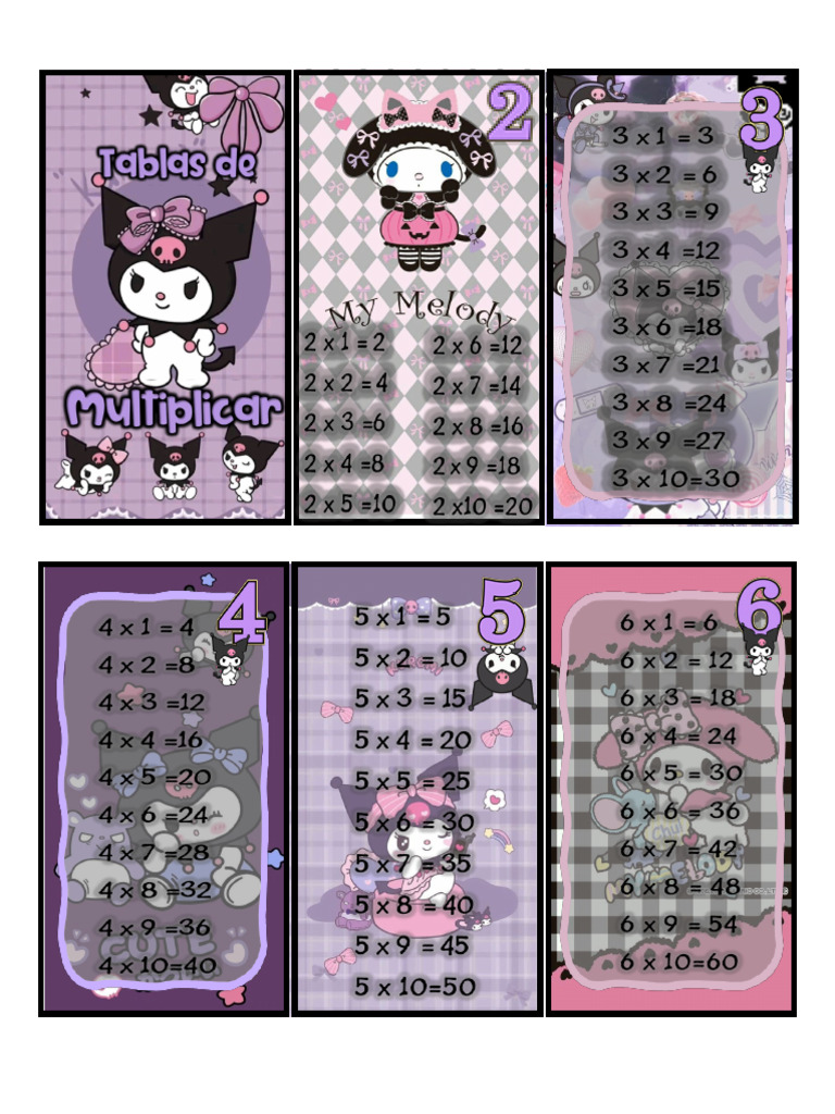 Tablas Kuromi Bonis | PDF