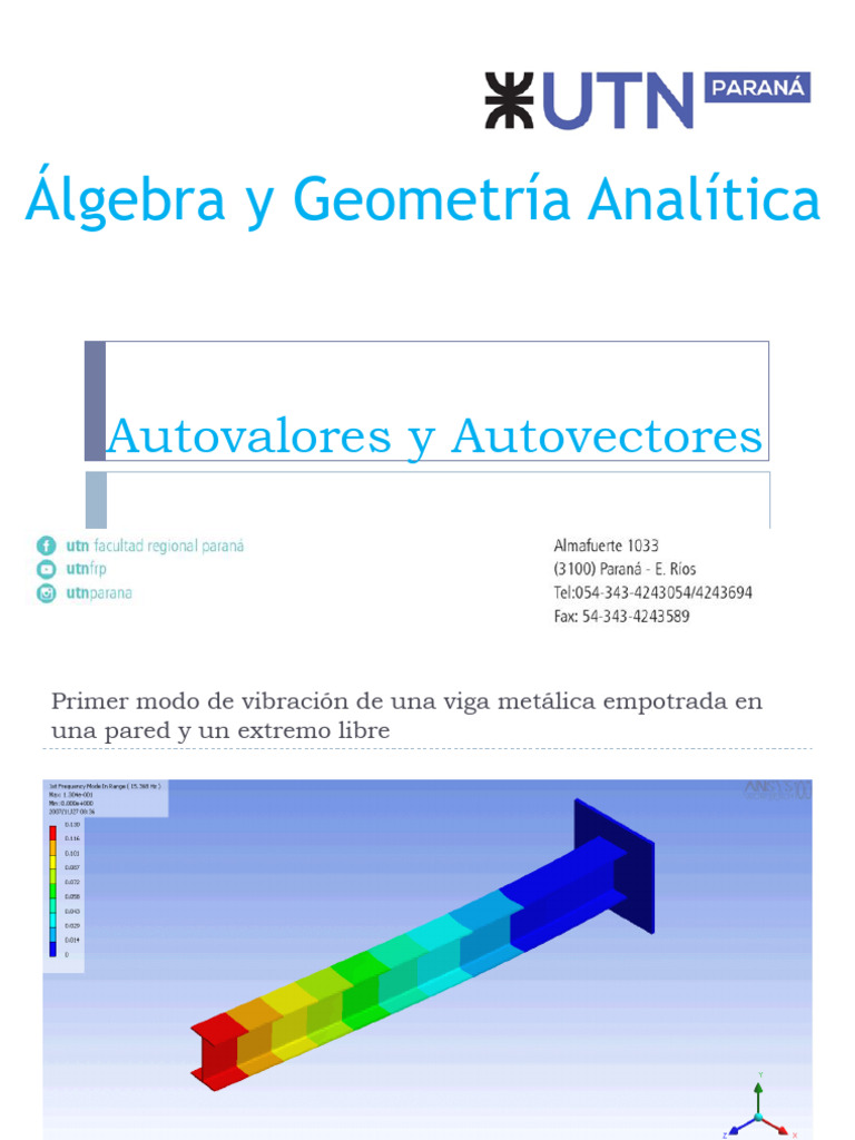 Autovalores y Autovectores 2023 | PDF | Valores propios y vectores propios | Matriz (Matemáticas)