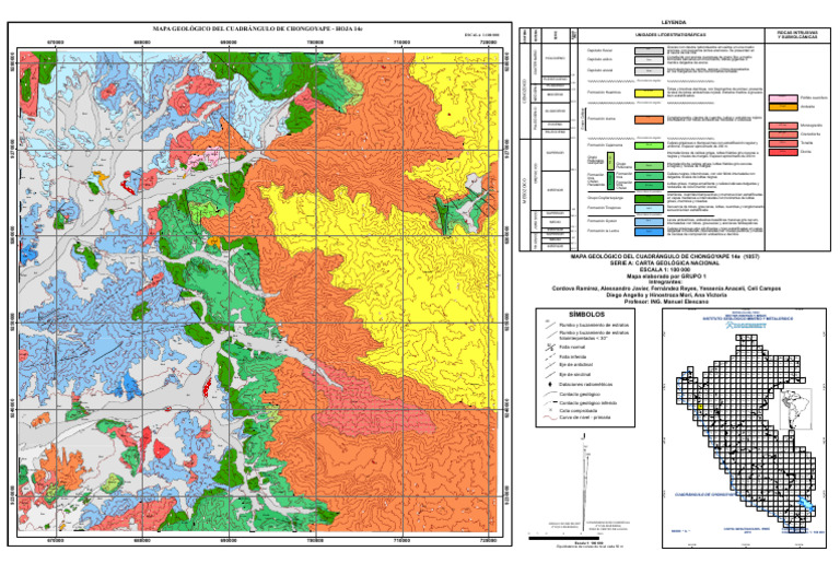 Mapa Chongoyape | PDF | Geografía Física | Sedimentología
