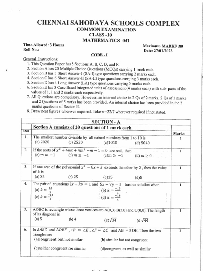 CSSC Math Standard PDF | PDF