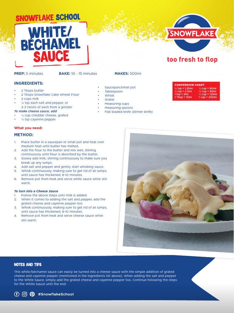 Beginner Bechamel Sauce | PDF