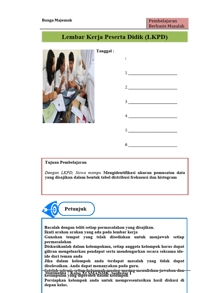 LKPD Bunga Majemuk | PDF