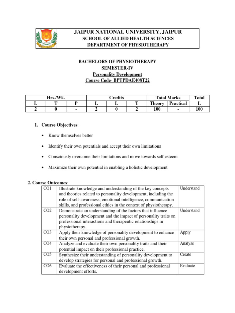Personality Development | PDF | Knowledge | Self