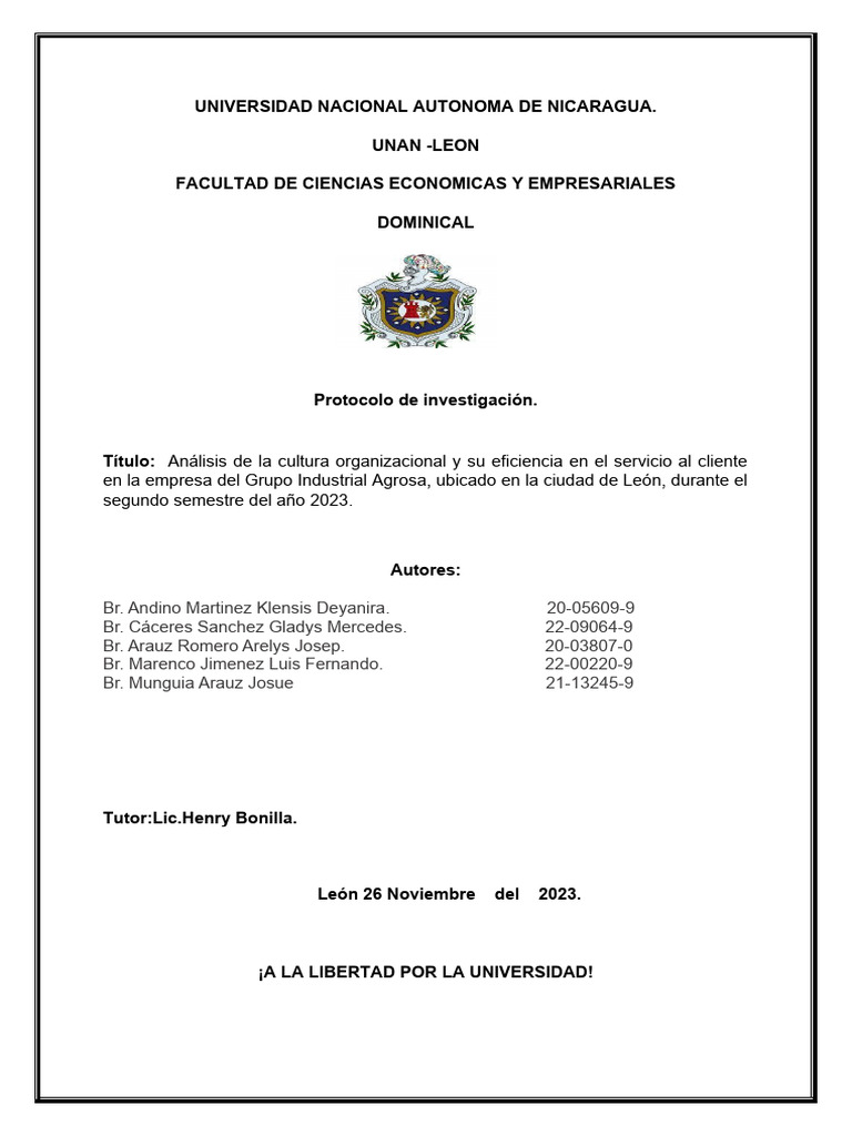 Protocolo de Investigacion Completo | PDF