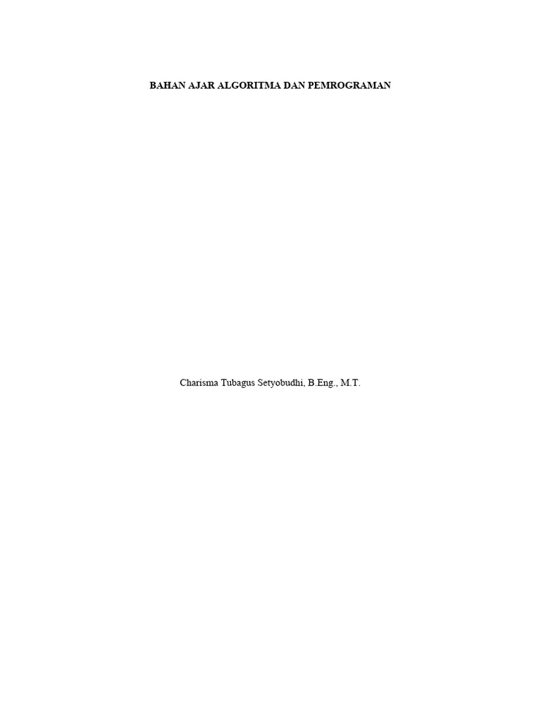Contoh Struktur Data dalam Algoritma | PDF