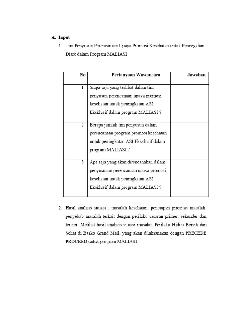 Input | PDF | Pengembangan Diri | Kesehatan Holistik