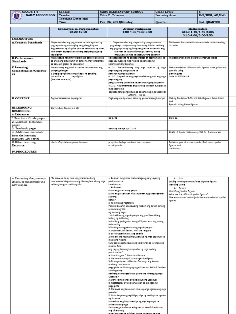 Lesson-Plan-Feb 29 | PDF
